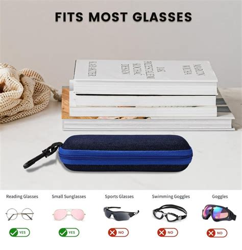 Portable Zip Eye Glasses Case Protector Reading Glass Case Sunglasses