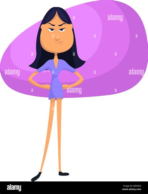 Angry Mom Illustration Vector On A White Background Stock Vector