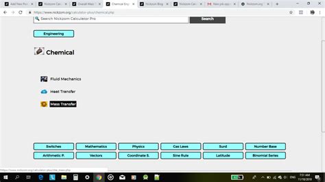 The Calculator Encyclopedia Calculates The Overall Mass Transfer Co Efficient In Crystallization