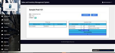 Sales And Inventory Management System Using CodeIgniter PHP Framework With Source Code