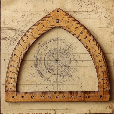 Protrator Para Medição E Desenho De ângulos Imagem Premium Gerada Com Ia