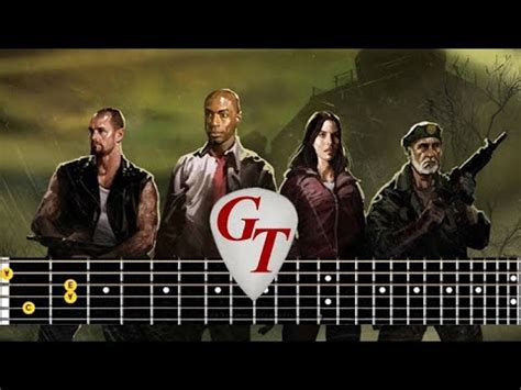 Left 4 Dead 2 Theme Acoustic Guitar Lesson Note Tabs Youtube