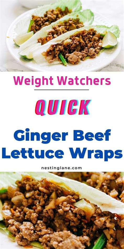 Weight Watchers Ginger Beef Lettuce Wraps Recipe Lettuce Wrap
