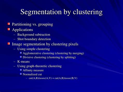 Ppt Segmentation Techniques Clustering And Model Fitting Powerpoint Presentation Id8861387
