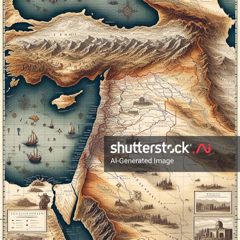 Old Levant Map Photos Images And Pictures Shutterstock