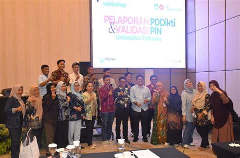 Untad Gelar Workshop Pelaporan Pddikti Dan Validasi Pin Komitmen