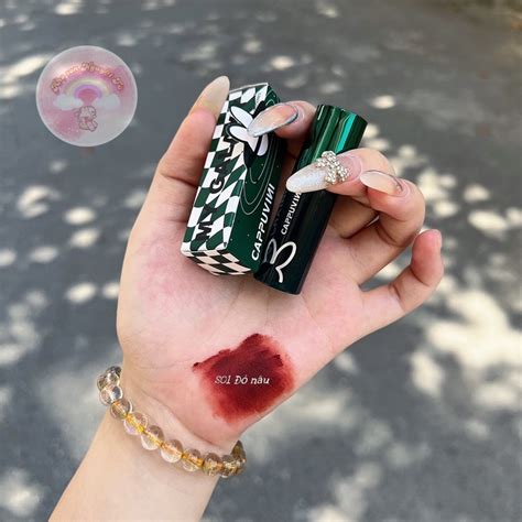 Mua Son Cappuvini Thỏ đen Tint Siêu Lì Mịn Môi Chính Hãng Thiết Kế Cực