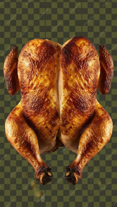 Grilled Chicken Front View Full Length On Transparency Background Png