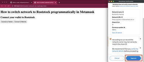 Adding Rootstock To Metamask Programmatically Rootstock Developers Portal