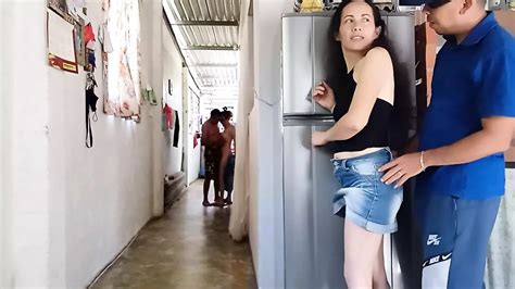 While Im Looking At The Cuckold The Messenger Surprises Me In The End All Four Are Happy Xhamster