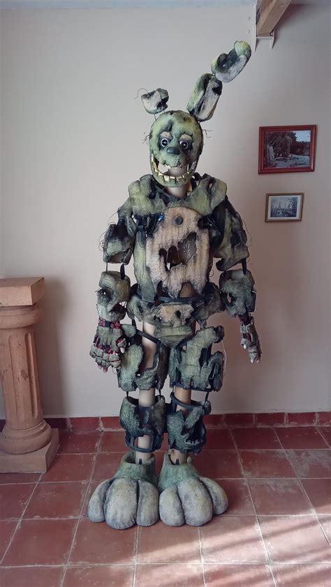 Fnaf Cosplay Springtrap Costume Full Body On Request Pls Etsy