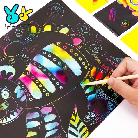 4pcs Scratch Painting Tool Diy Scratch Map Pen Set Grandado