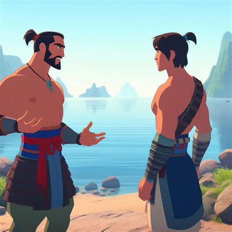 Mulan Movie Two Men In The River By Wguayana On Deviantart