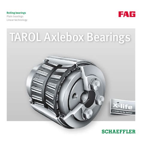 Tarol Axlebox Bearings Schaeffler Germany