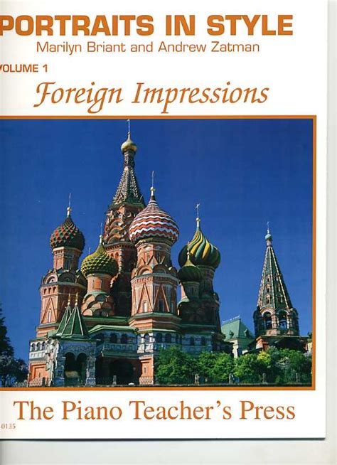 Volume 1 Foreign Impression For Solo Piano By Marilyn Briant And