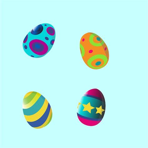 Premium Vector Easter Eggs Vector Illustration