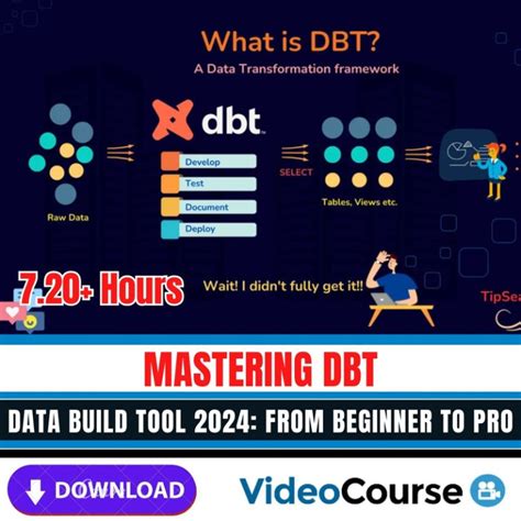 Mastering Dbt Data Build Tool 2024 From Beginner To Pro Expert Training