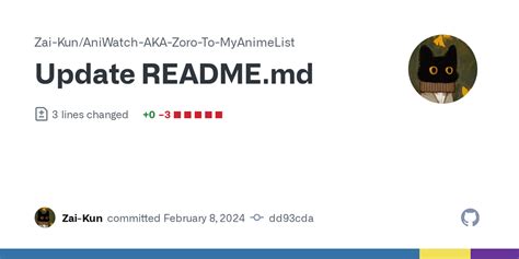 Update Readmemd · Zai Kunaniwatch Aka Zoro To Myanimelistdd93cda