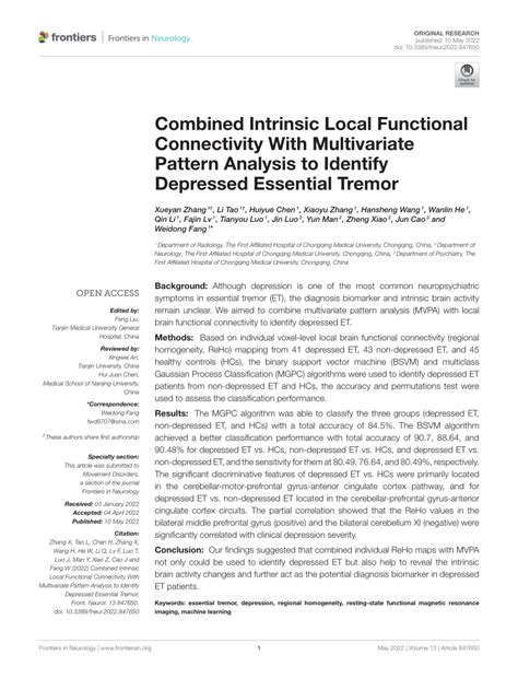 Pdf Combined Intrinsic Local Functional Connectivity With