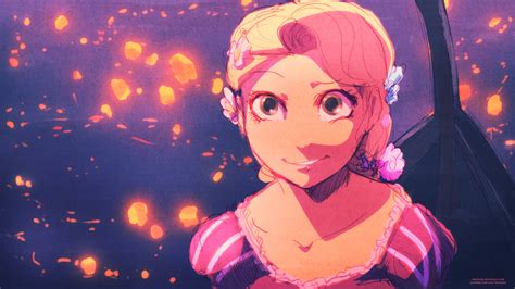 Rapunzels Lights Sketch By Moxie2d On Deviantart