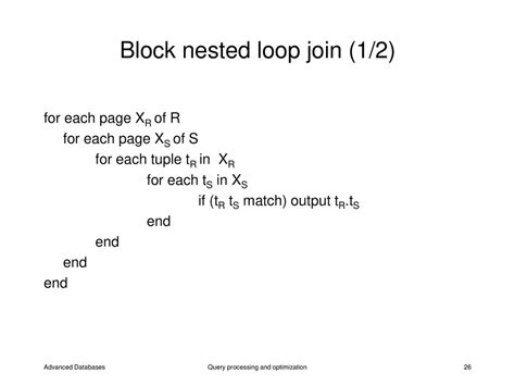 query processing and optimization ppt download