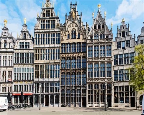 Antwerp Guild Houses 5d Diamond Painting