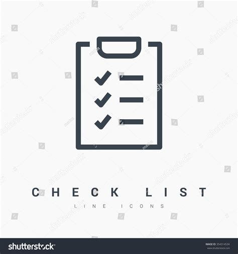 Tasks Line Icon Images Stock Photos Vectors Shutterstock