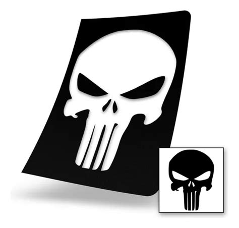 Stencil Reusable Galletas Plantilla Calavera Punisher Meses Sin Interés
