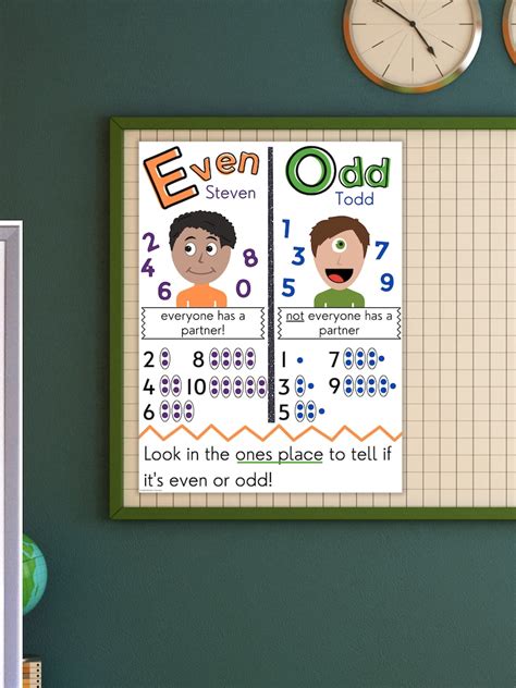 Even Steven And Odd Todd Anchor Chart Etsy