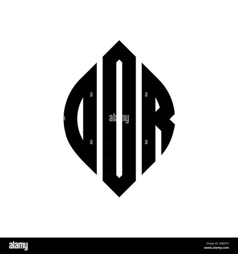 Ddr Circle Letter Logo Design With Circle And Ellipse Shape Ddr Ellipse Letters With
