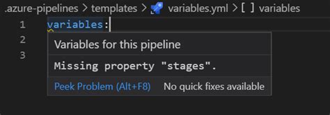 Variable Templates · Issue 361 · Microsoftazure Pipelines Vscode · Github