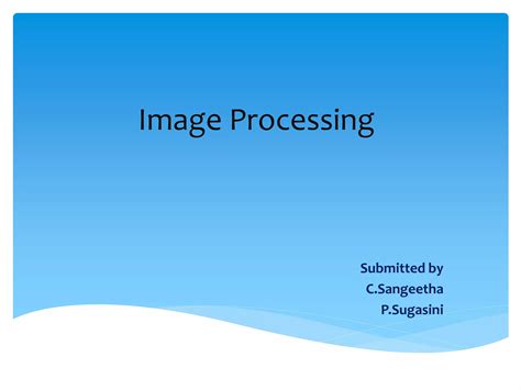 Ppt On Image Processing Ppt
