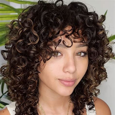 Wispy Bangs Curly Hair