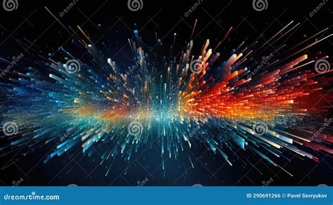 Technology Digital Sorting Chaos Stock Illustration Illustration Of