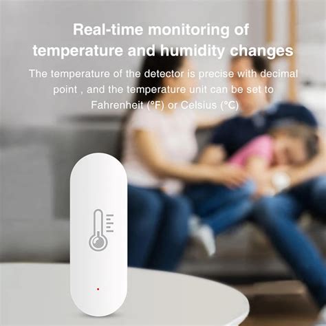 Wifi Temperature Humidity Sensor With Display For Smart Home Remote Control Buy Digital