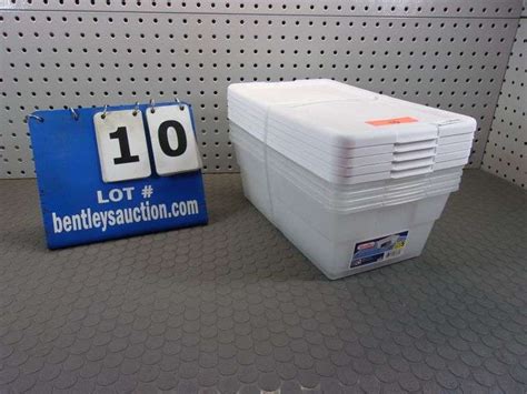 Lot 4 Sterilite Plastic Containers W Lids Bentley And Associates Llc