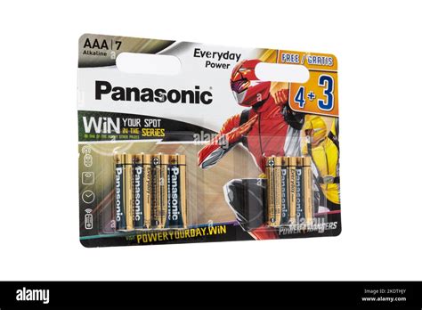 Panasonic Everyday Power Aaa Batteries Stock Photo Alamy