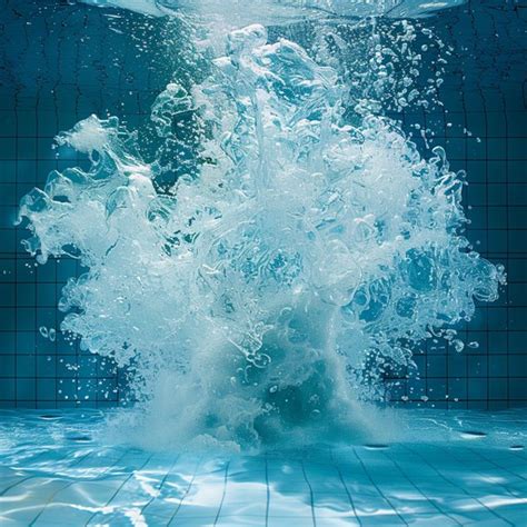 Free Underwater Explosion Captured Image Water Explosion Pool