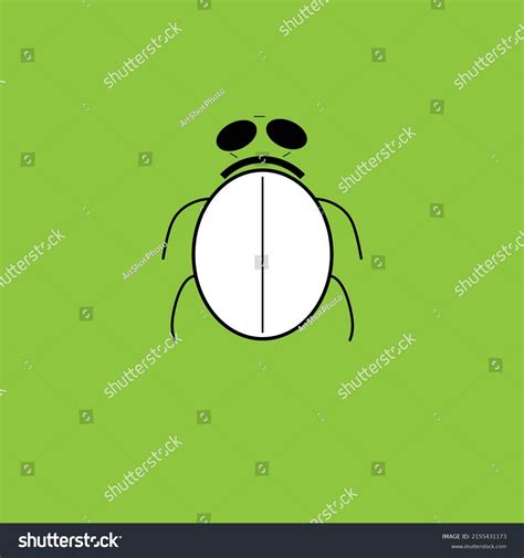 Bug Vector Logo On Green Background Stock Vector Royalty Free