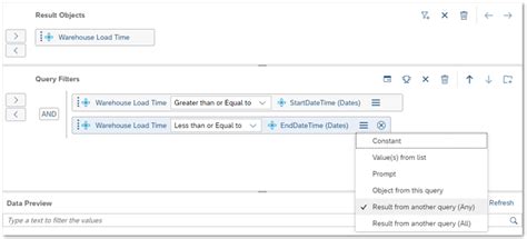 How To Filter Cut Of Time In Query Filter BI BusinessObjects Board