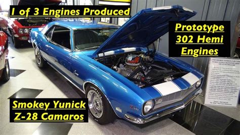 1968 And 1969 Smokey Yunick 302 Hemi Z 28 Camaros From The Bob Marvin
