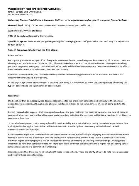 Worksheet For Speech Prep Pdf Infidelity Social Psychology
