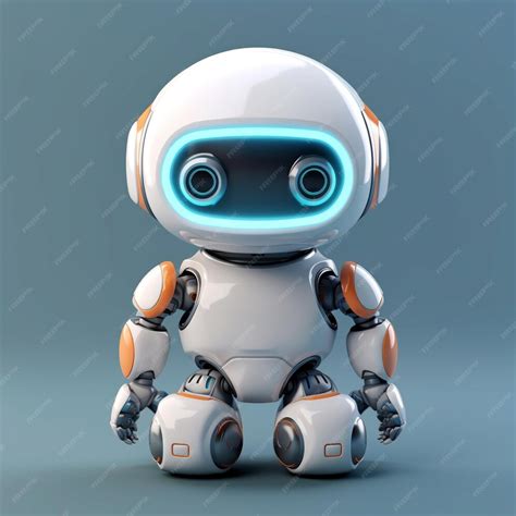 Premium Ai Image Cute Mini Robot