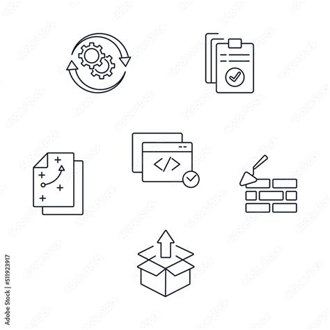 Devops Icons Set Devops Pack Symbol Vector Elements For Infographic Web Stock Vector Adobe Stock