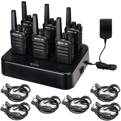 Retevis Rt68 Walkie Talkies With Earpiece Portable Frs Two Way Radios