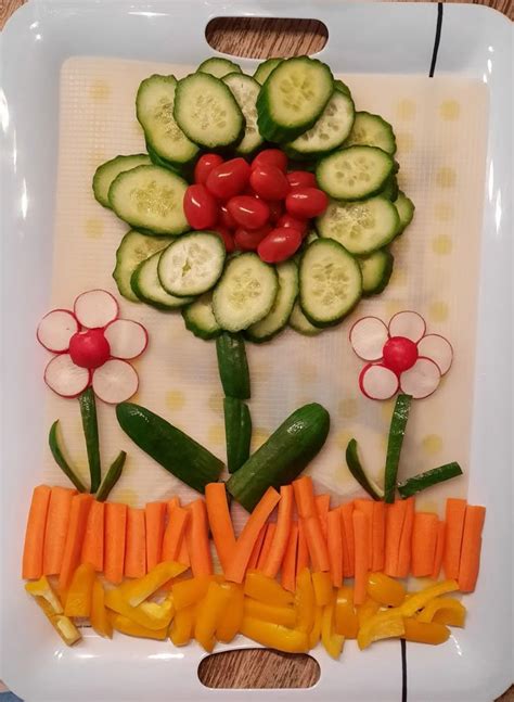 Gemüse Blumen Für Kinder Kreative Snacks Für Kinderfasching Und