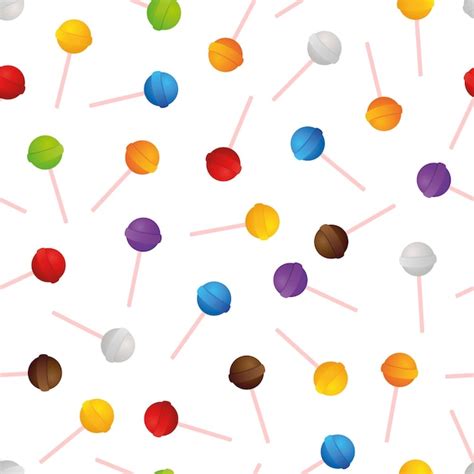 Candy Pattern Premium Vector