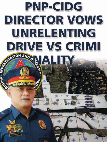Pnp Cidg Director Vows Unrelenting Drive Vs Criminality Journal News