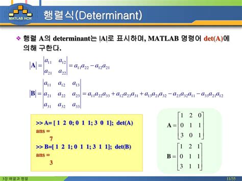 PPT MATLAB 개요와 응용 장 배열 연산 PowerPoint Presentation ID