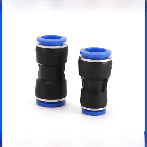 Pu Plastic Straight Joint Gas Pipe Joint Quick Insertion Pneumatic